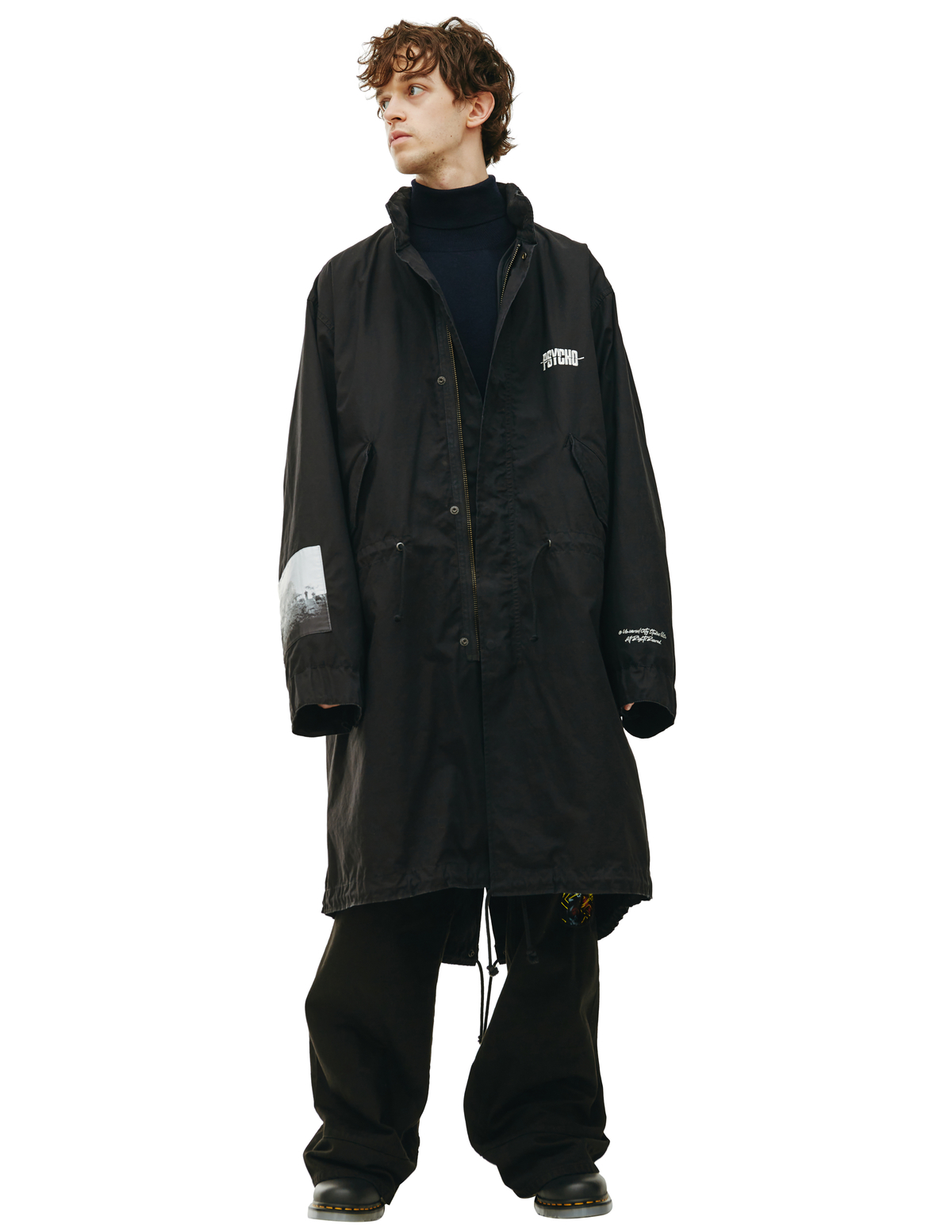 Undercover Psycho patch parka - Black | Garmentory