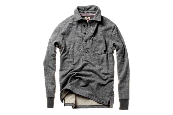 Relwen Frenchloop Polo - Grey Marl | Garmentory