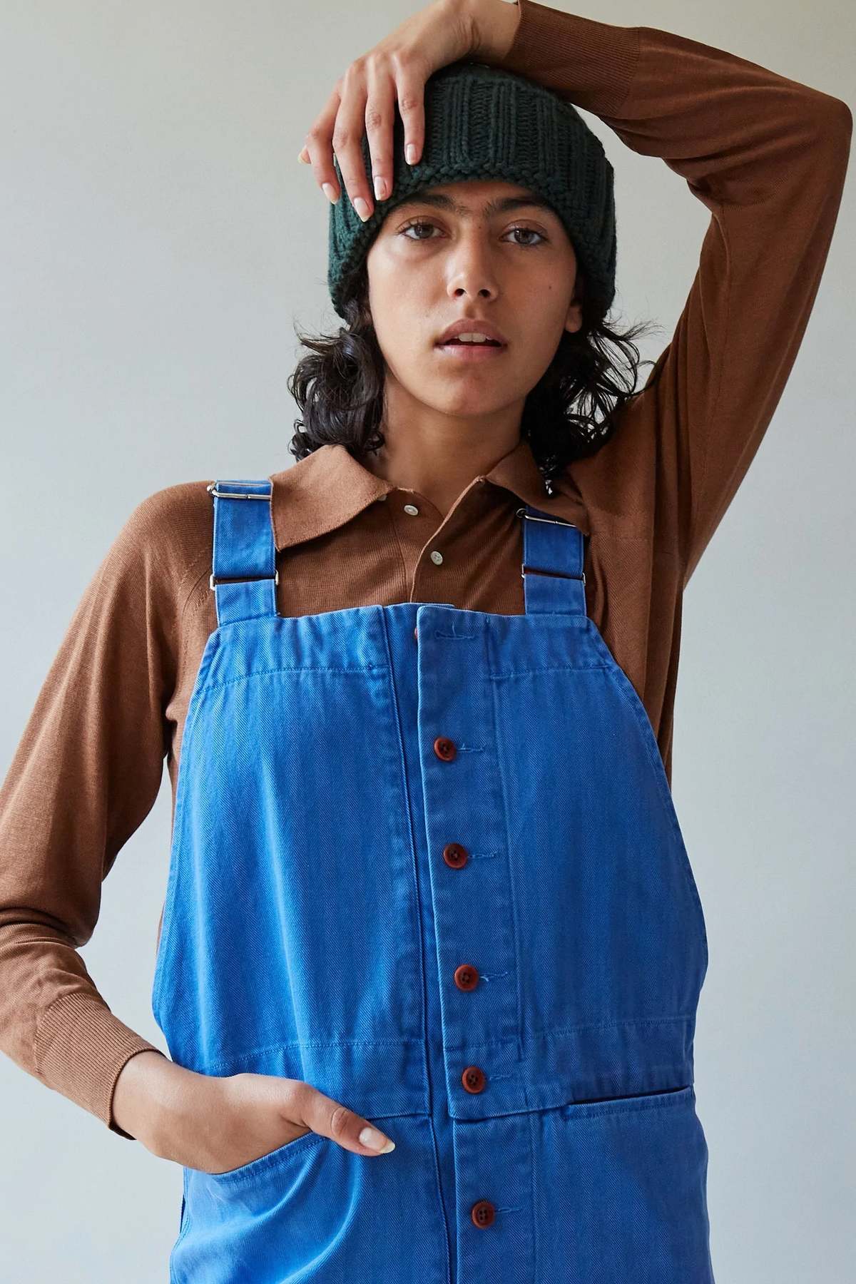 Caron Callahan Althea Overalls - Flight Blue | Garmentory