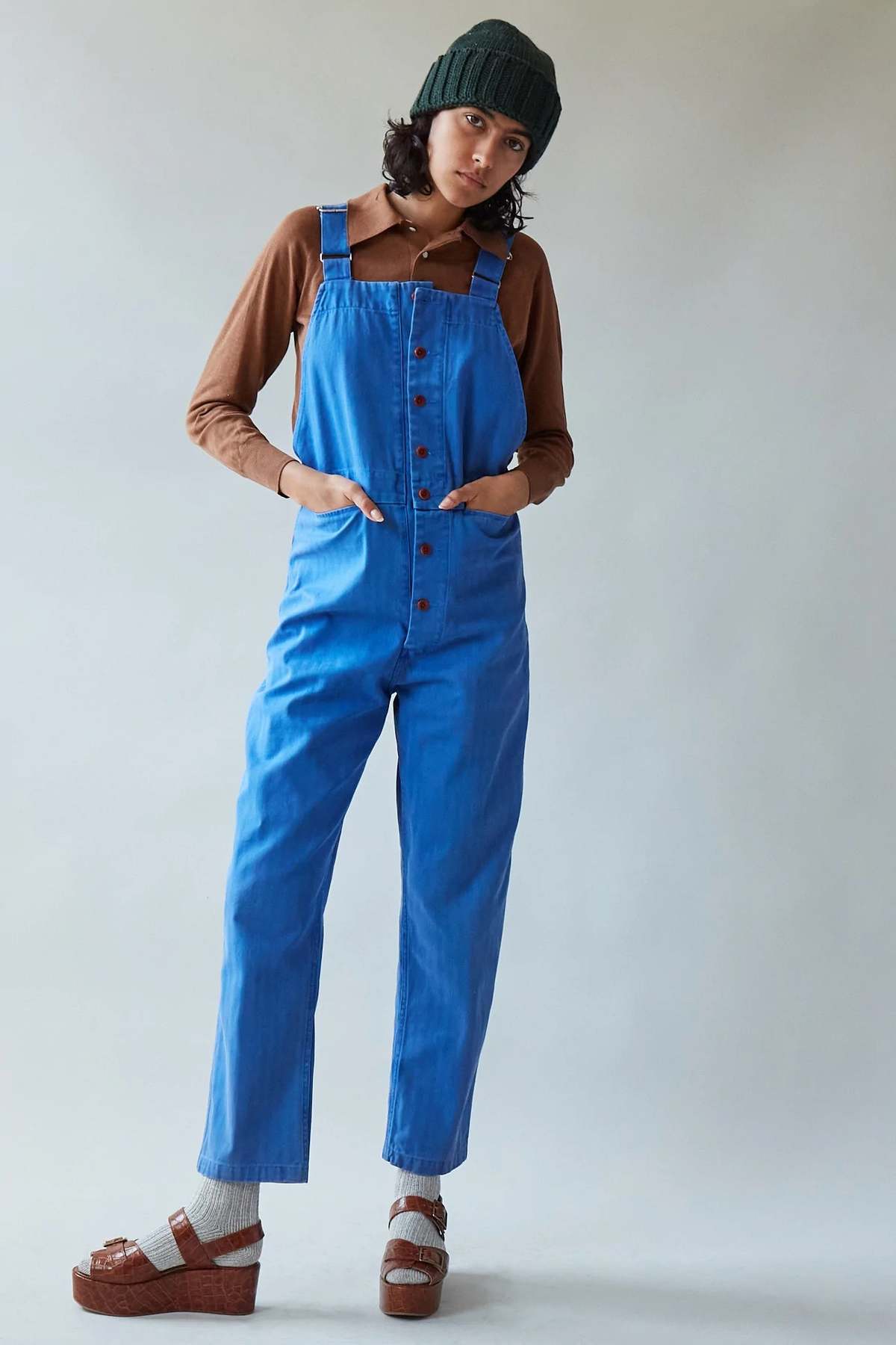 Caron Callahan Althea Overalls - Flight Blue | Garmentory