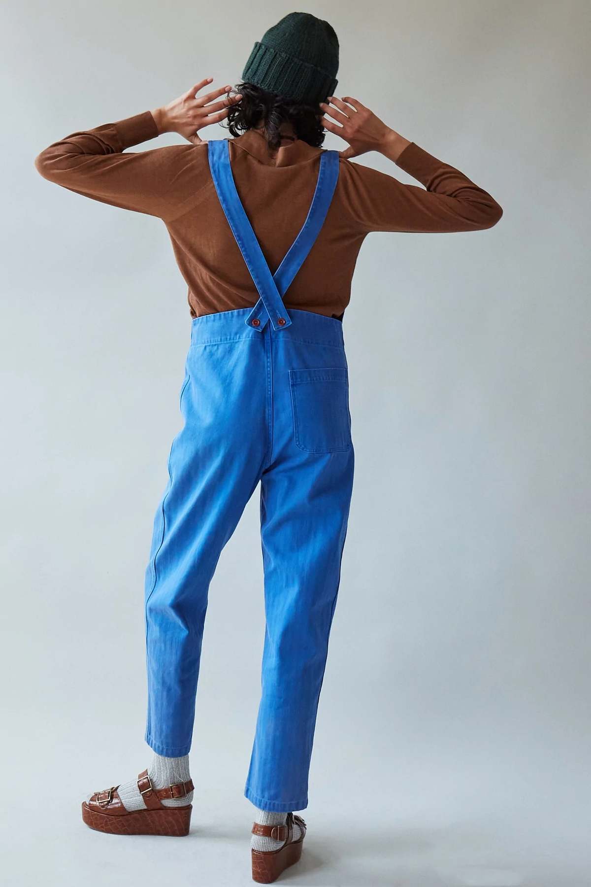 Caron Callahan Althea Overalls - Flight Blue | Garmentory