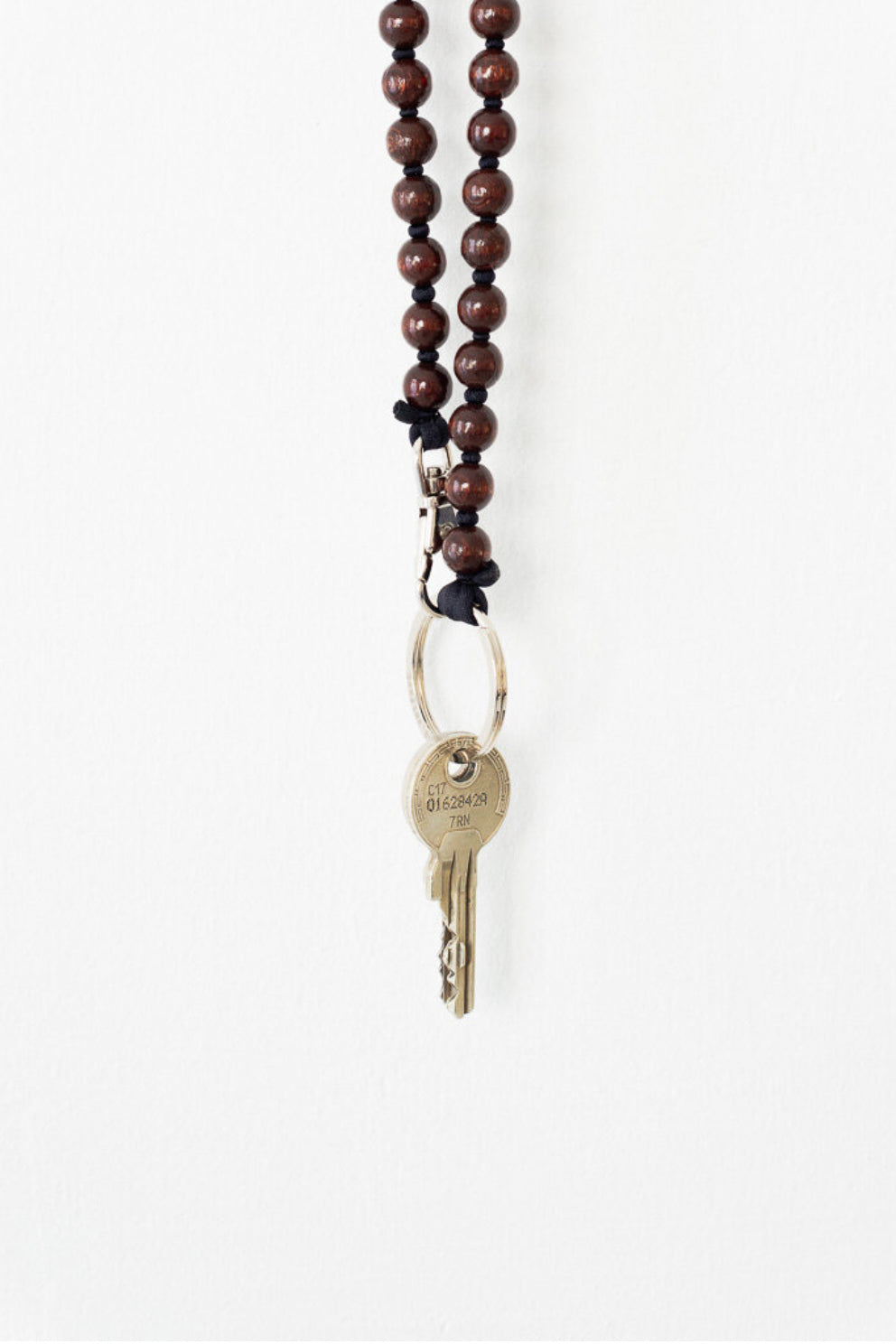 Ina Seifart Perlen Long Keychain - Brown/Black | Garmentory