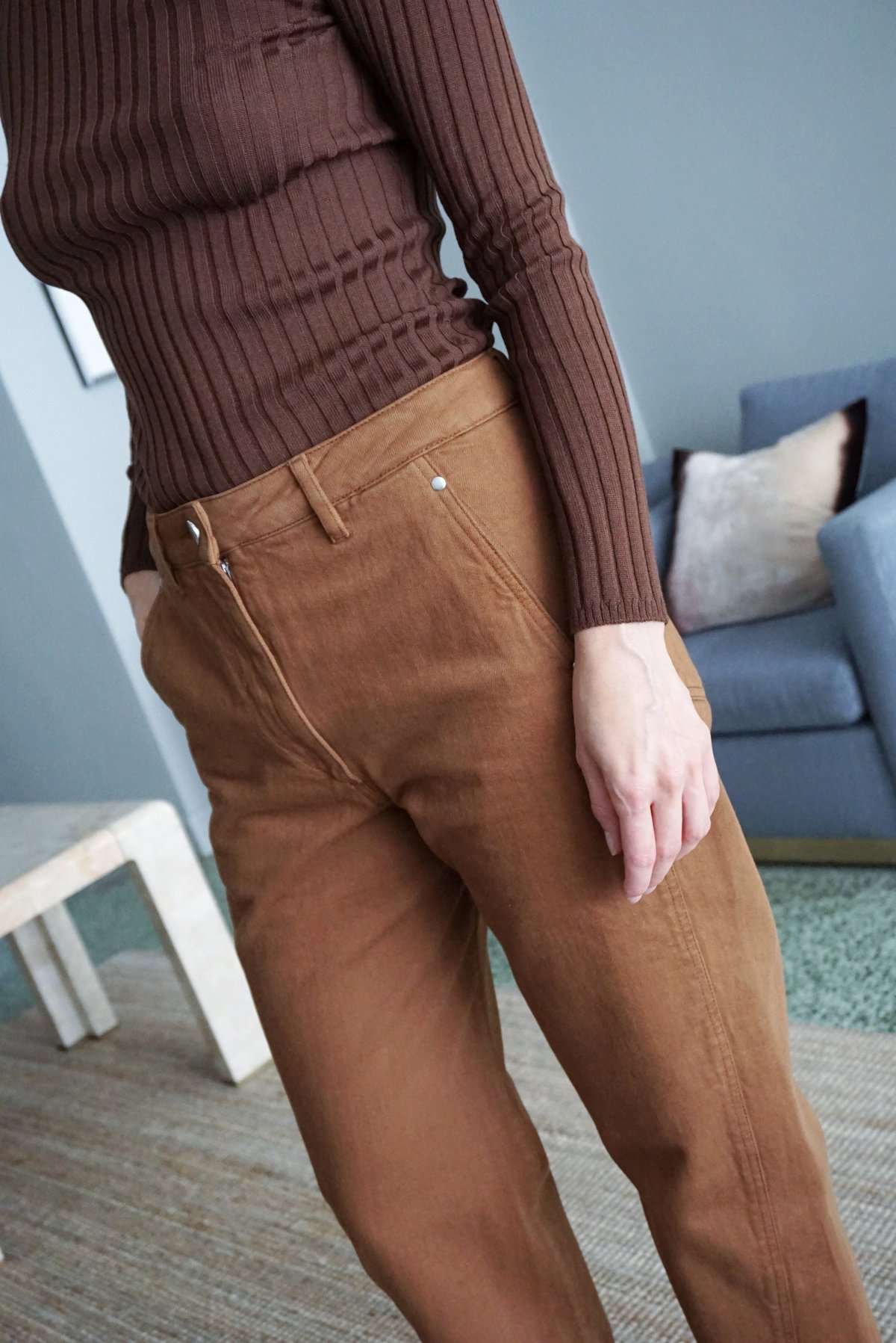 Lemaire Twisted Denim Pant - Cigar | Garmentory