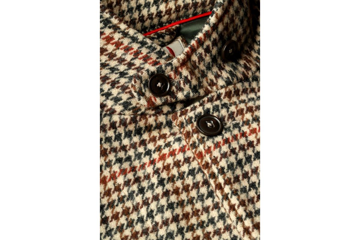 Heritage Trap Blazer Cream Brown Guncheck | Garmentory