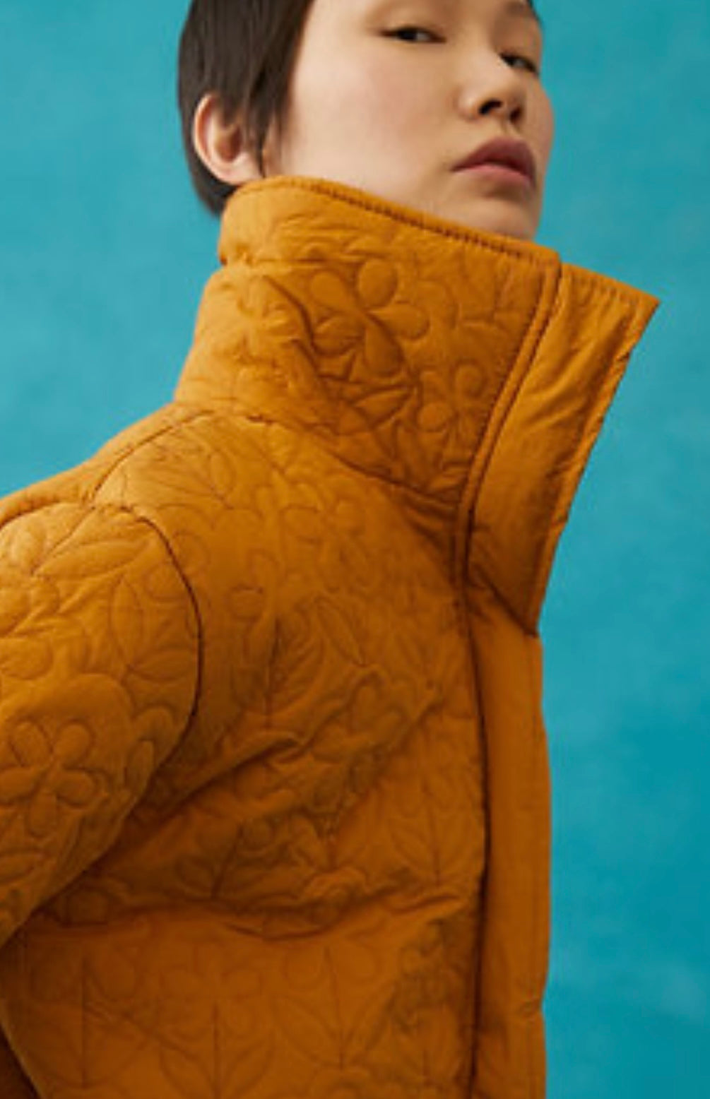 Tach Clothing Kika Floral Quilted Jacket - Tan | Garmentory