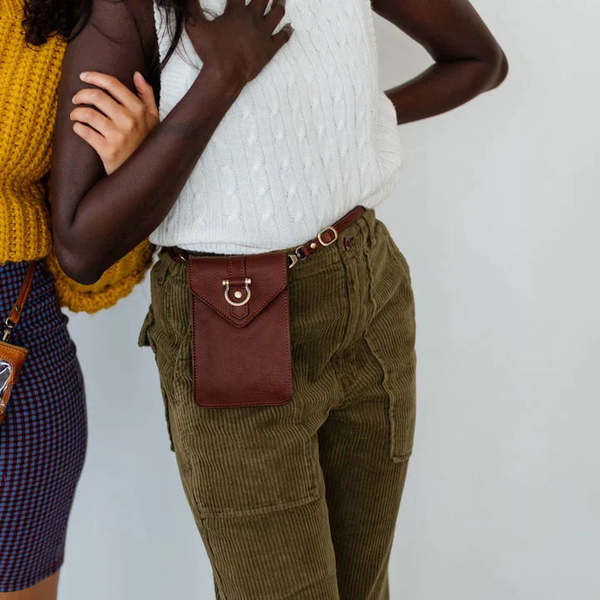 Sapahn Grace Leather Crossbody - Walnut | Garmentory