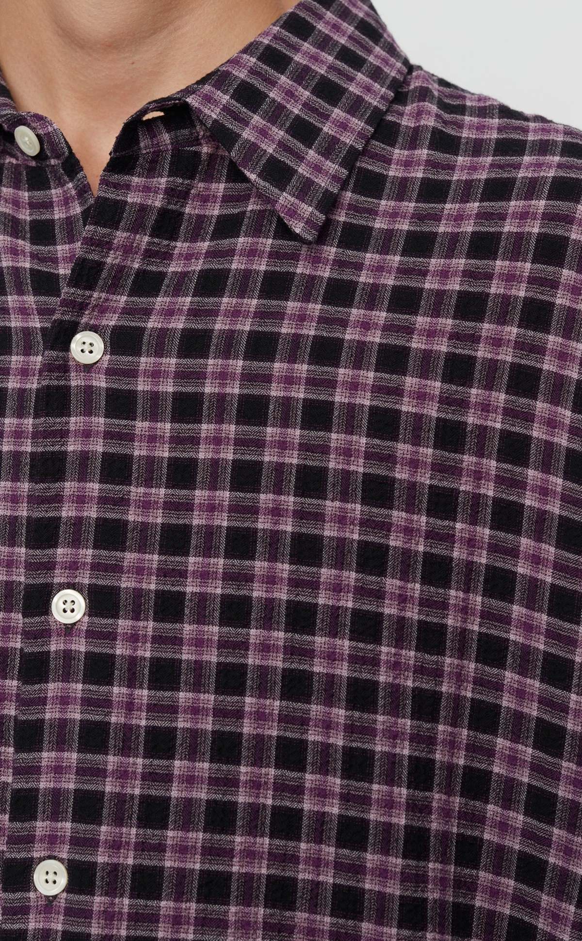 mfpen Exact Shirt - Dark Purple Check | Garmentory