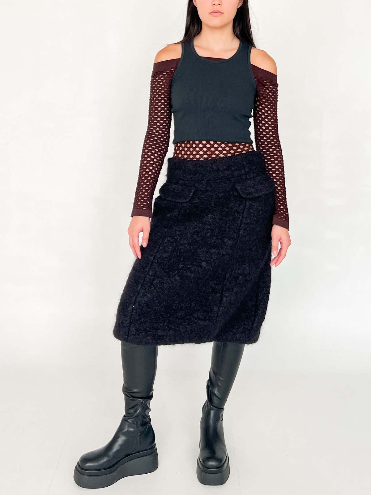 Mohair Skirt - Black | Garmentory