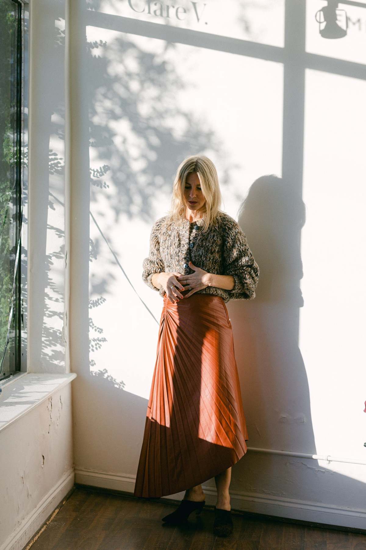 FRAME Denim Marl Cardigan - Camel | Garmentory