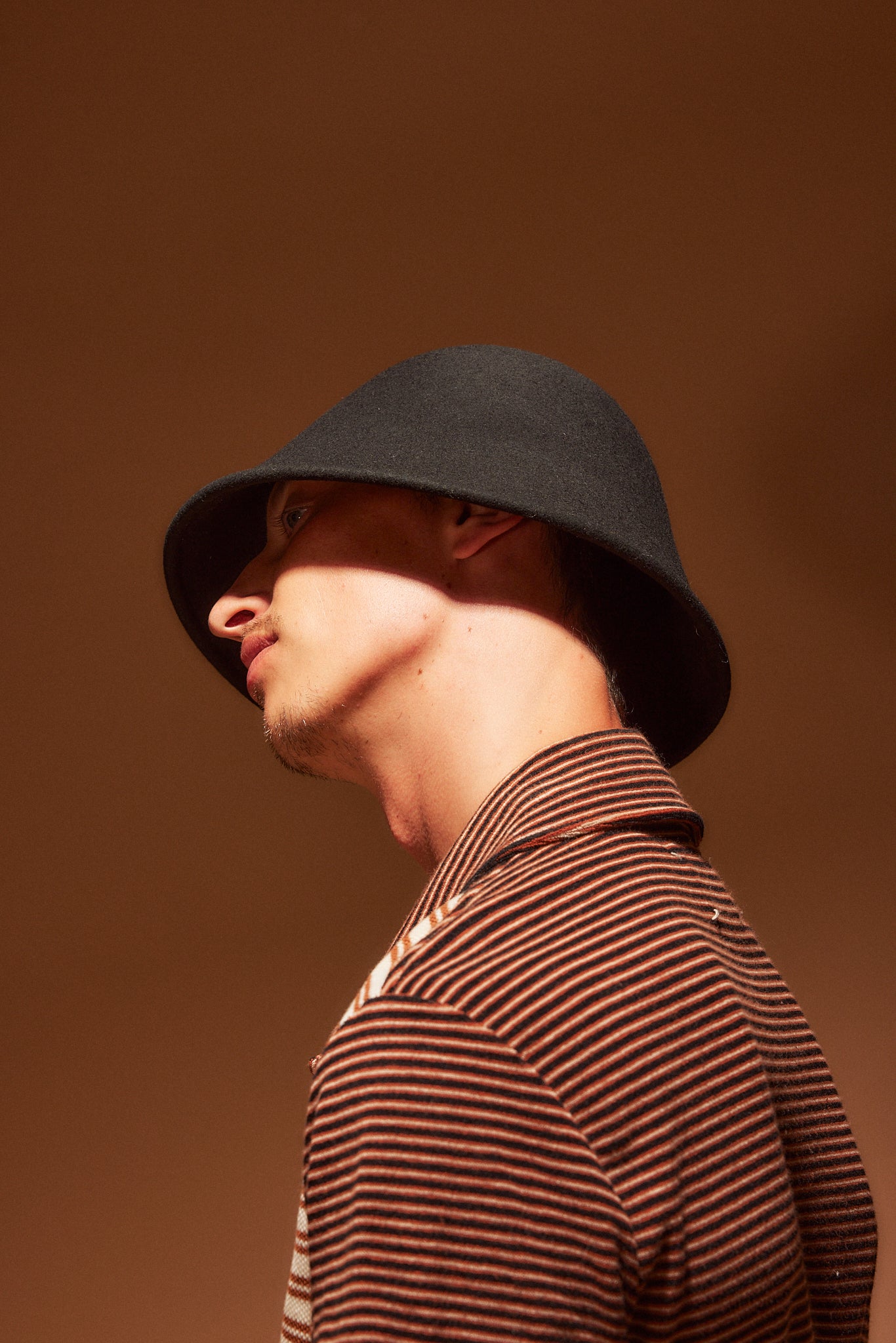 Clyde Crown Wool Hat - Black | Garmentory