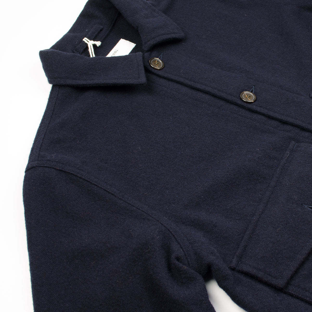 Universal Works Recycled Soft Wool Watchman II Jacket - Navy | Garmentory