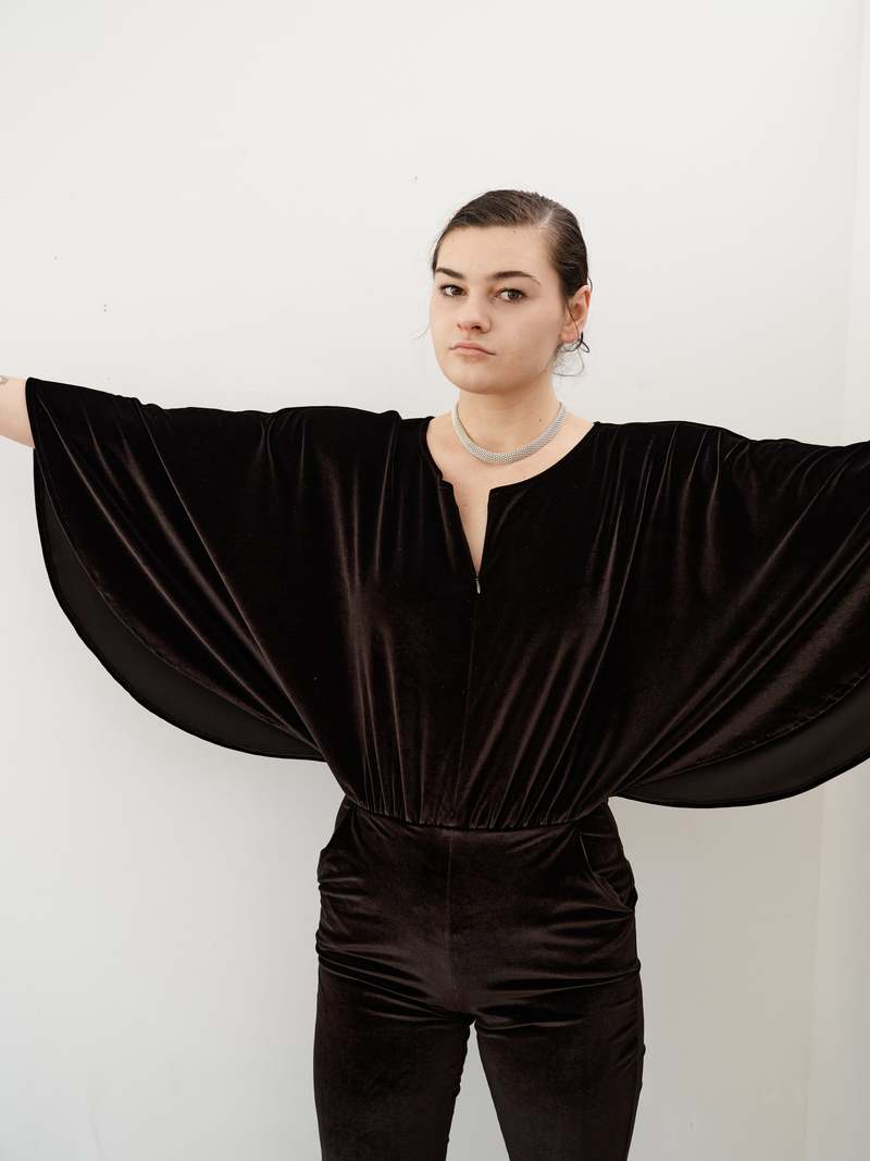 Vintage Meg Velvet Jumpsuit - Black | Garmentory