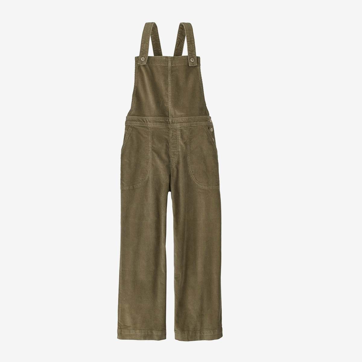 Patagonia Womens Stand Up Cropped Corduroy Overalls - Sage Khaki ...