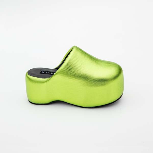 Simon Miller Platform Bubble Clog - Galactic Green | Garmentory