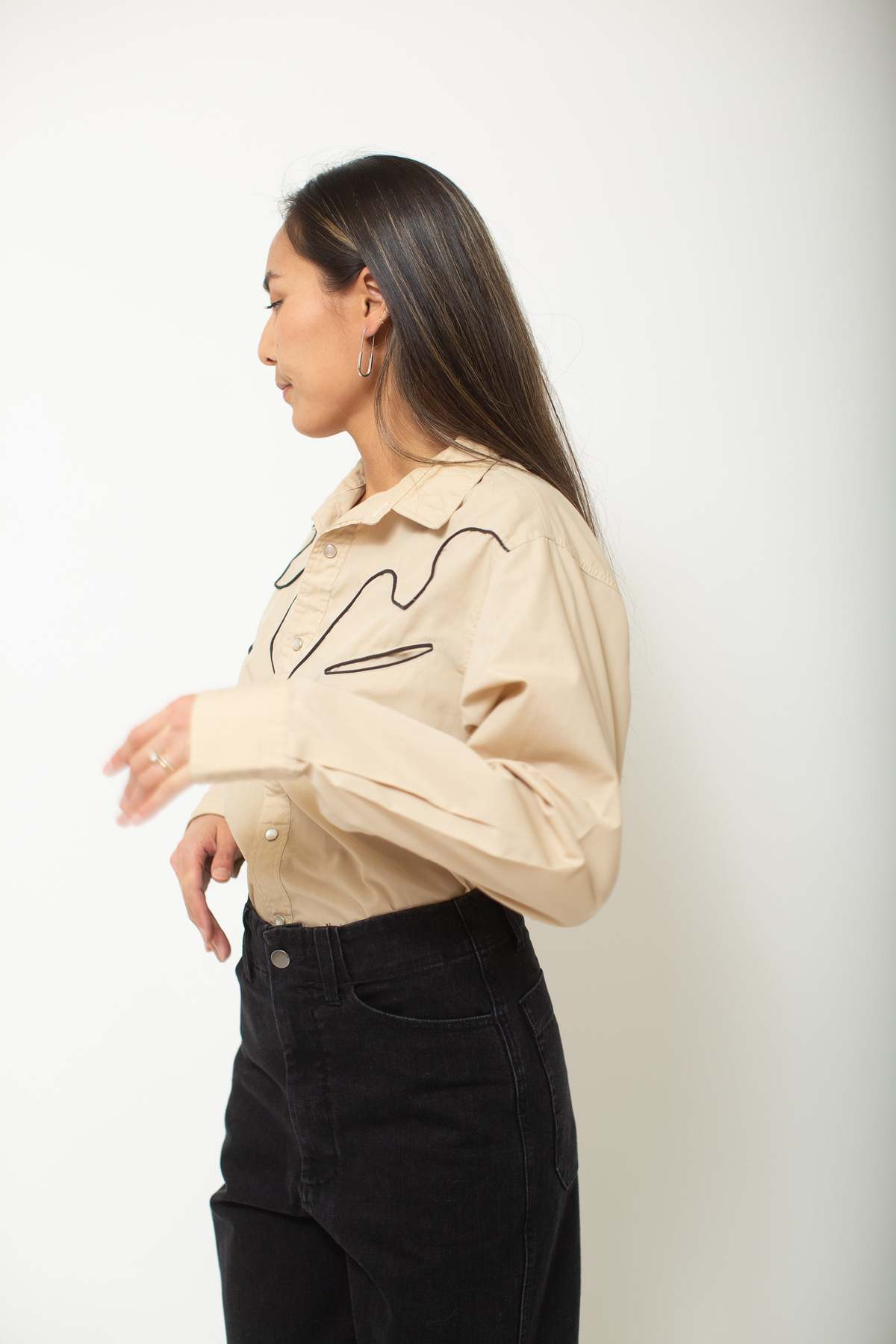 Vintage Preservation Vintage Western Style Button Up - Beige | Garmentory