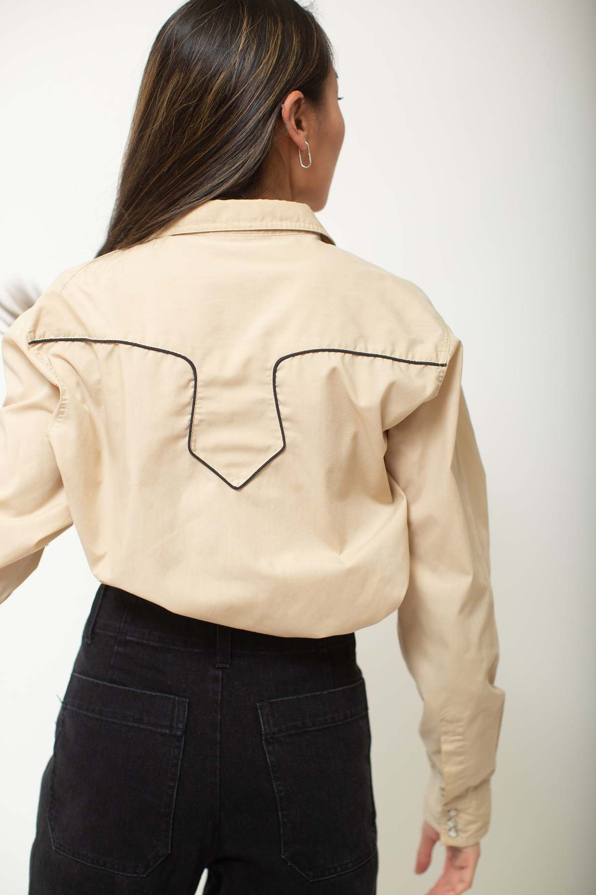 Vintage Preservation Vintage Western Style Button Up - Beige | Garmentory