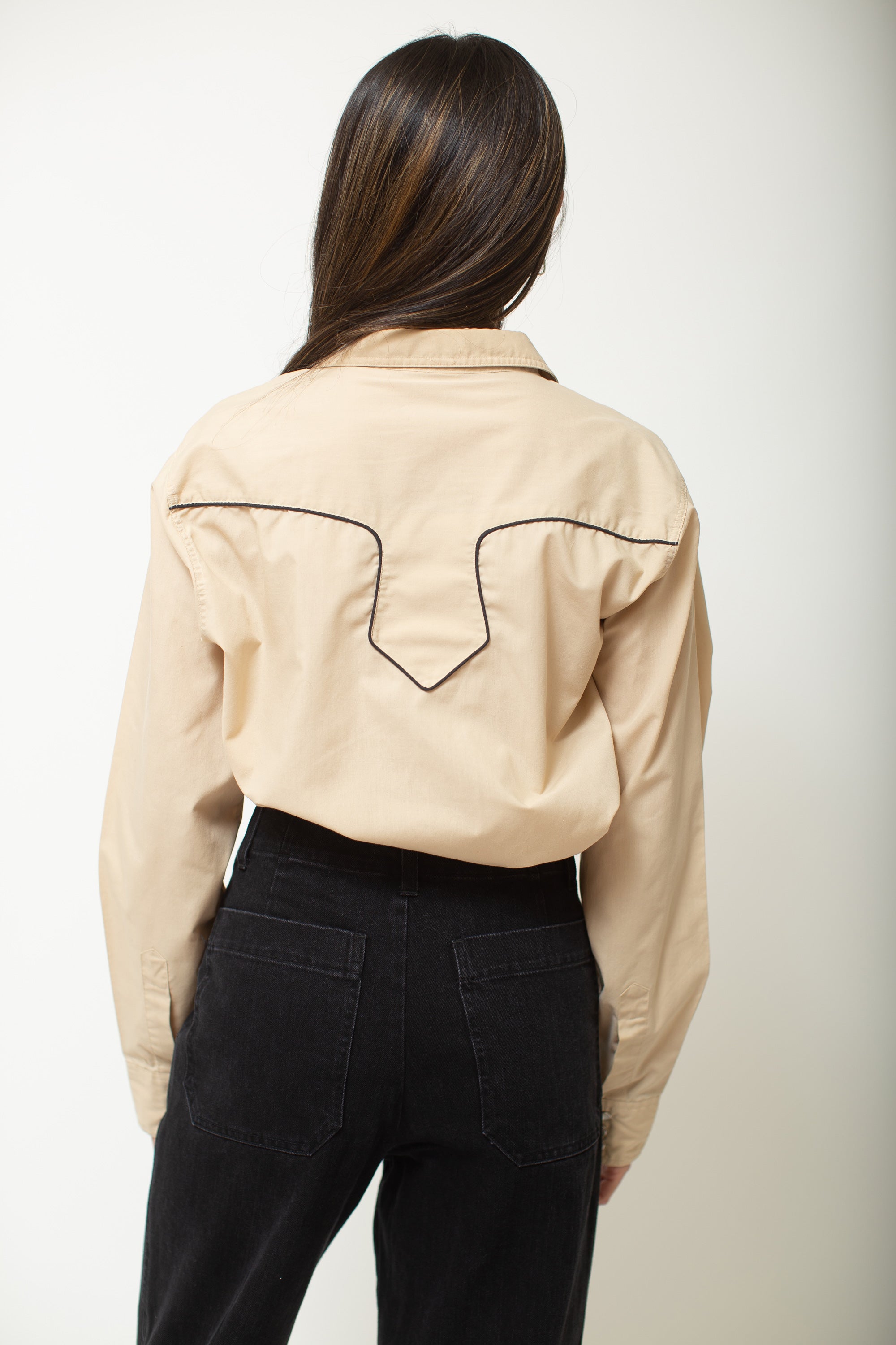 Vintage Preservation Vintage Western Style Button Up - Beige | Garmentory