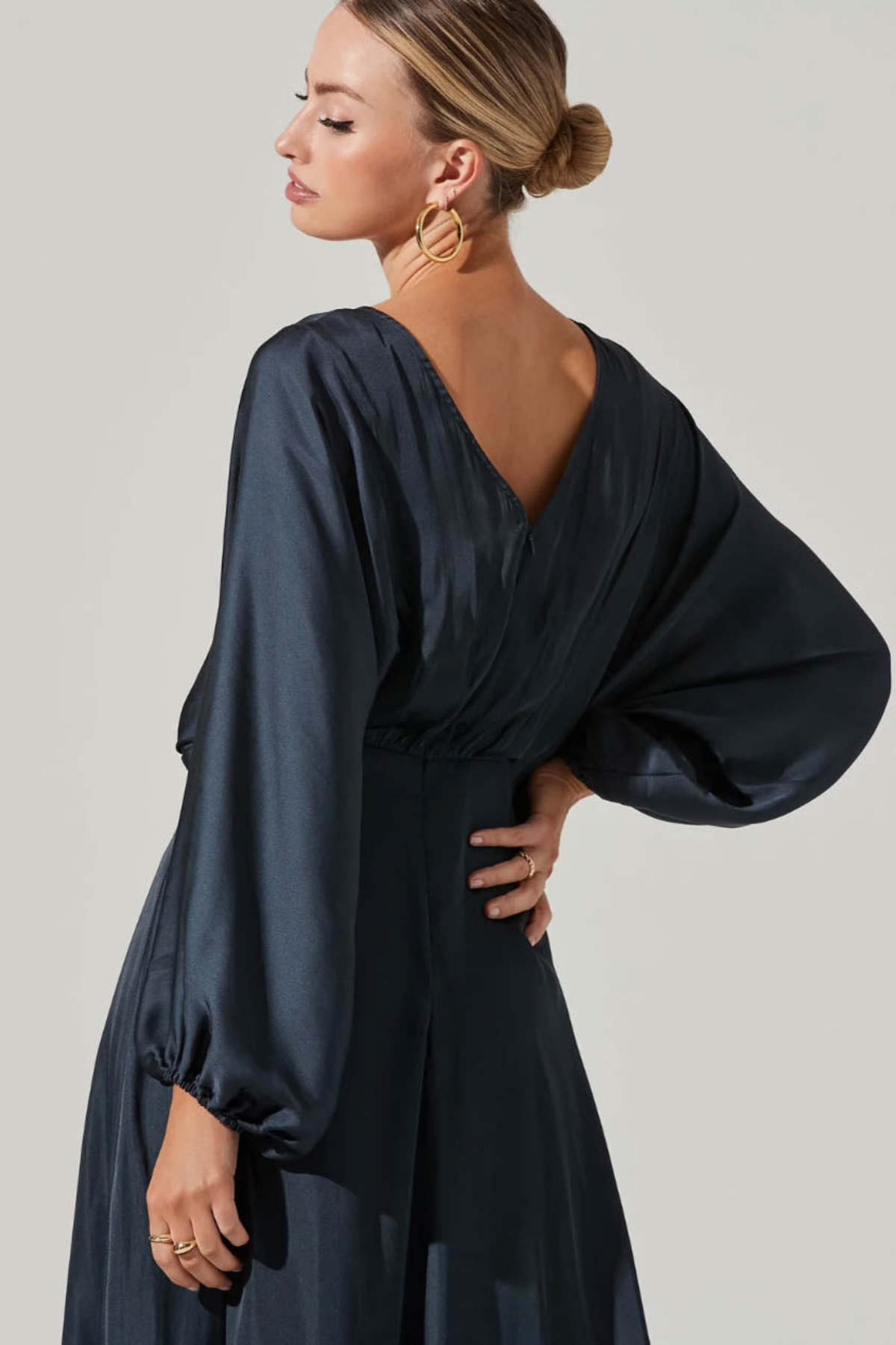 ASTR The Label Marin Dress - Midnight Blue | Garmentory