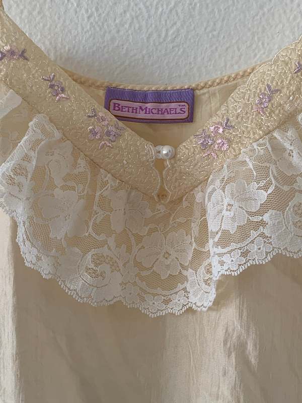 Vintage Beth Michaels Silk Cami - Soft Beige | Garmentory