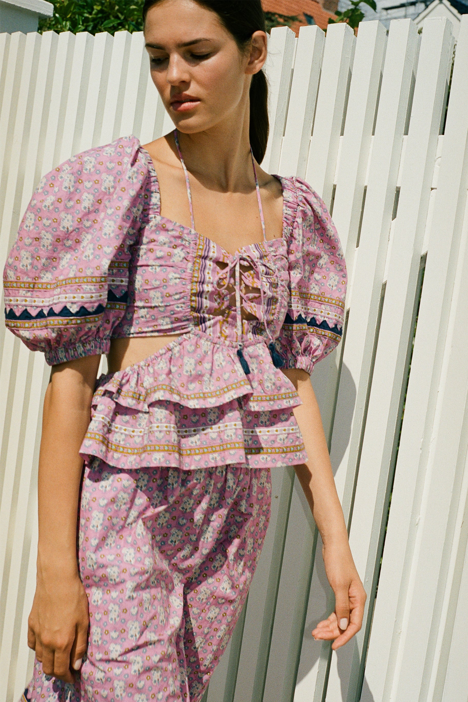 Sea NY Perry Cutout Top - Lilac | Garmentory