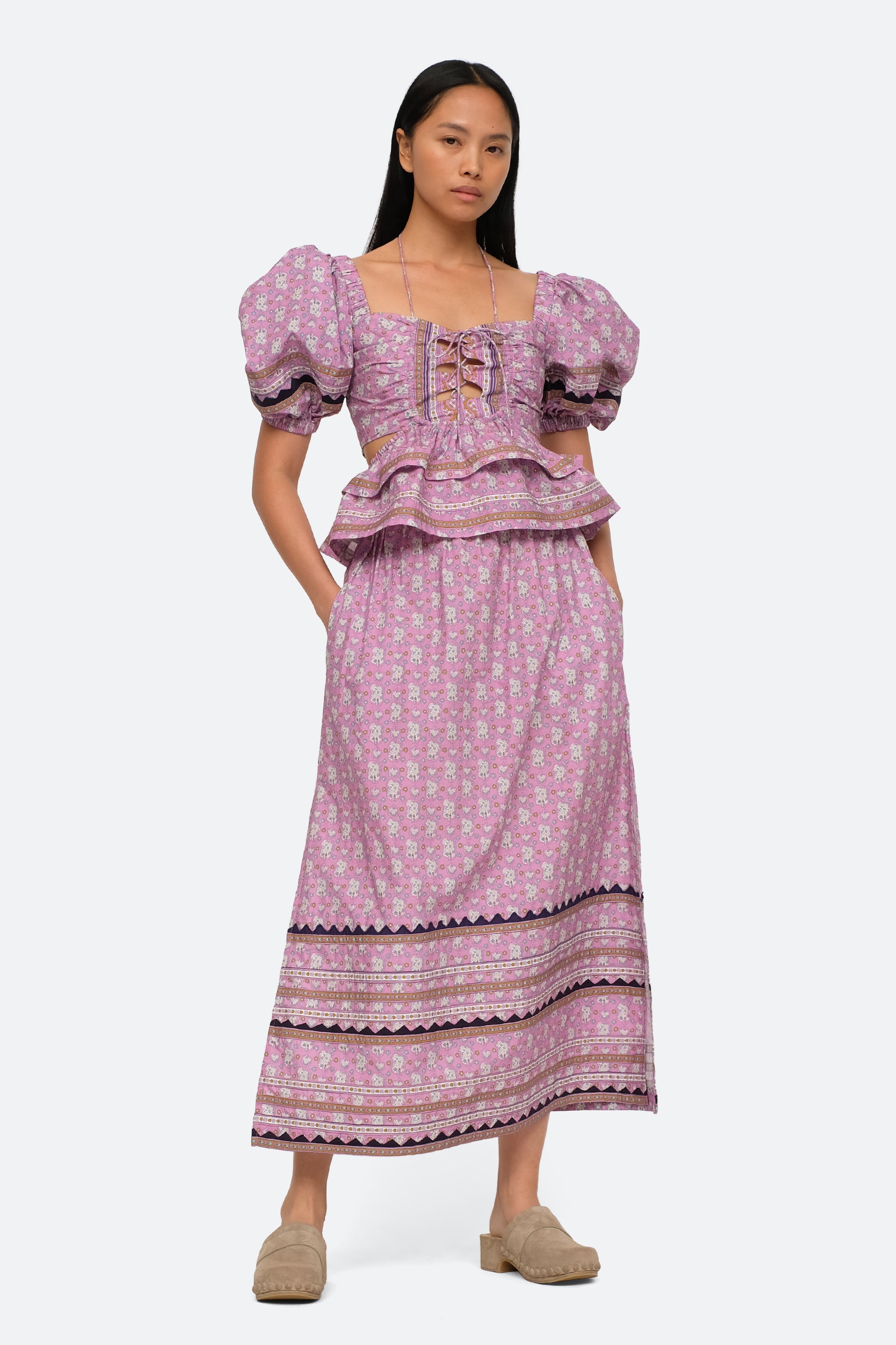 Sea NY Perry Cutout Top - Lilac | Garmentory