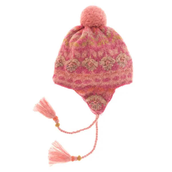 French Knot Cozy Earflap Hat | Garmentory