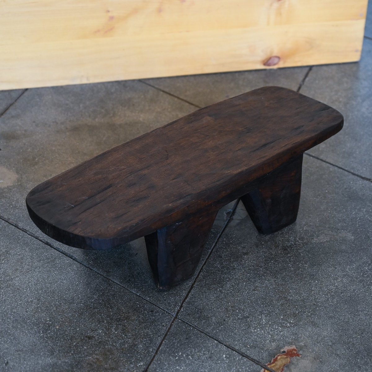 Made Solid Antique Small Senufo Bench from Cote d'Ivoire | Garmentory