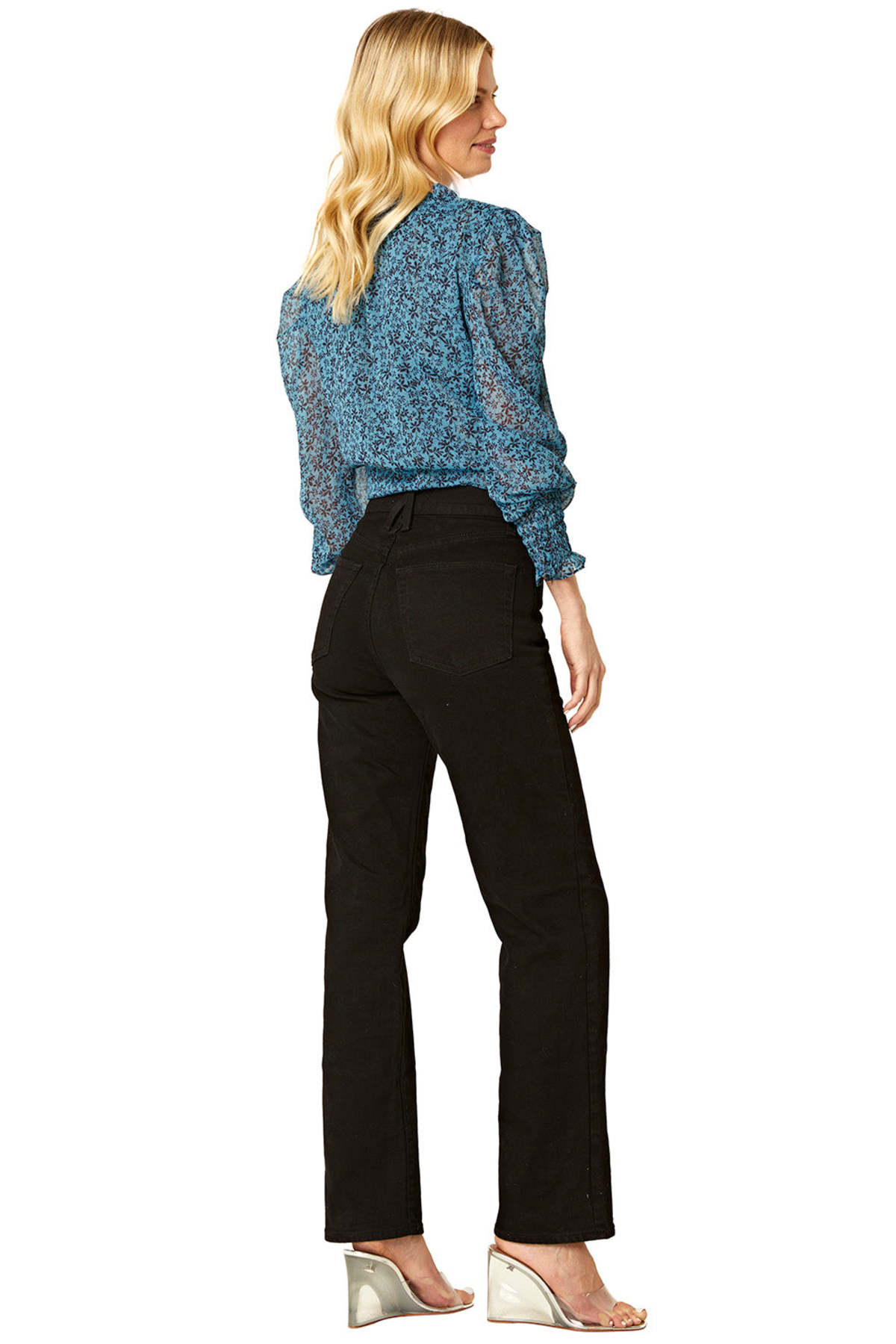 MISA Siena Cerulean Top - Blue Multi | Garmentory