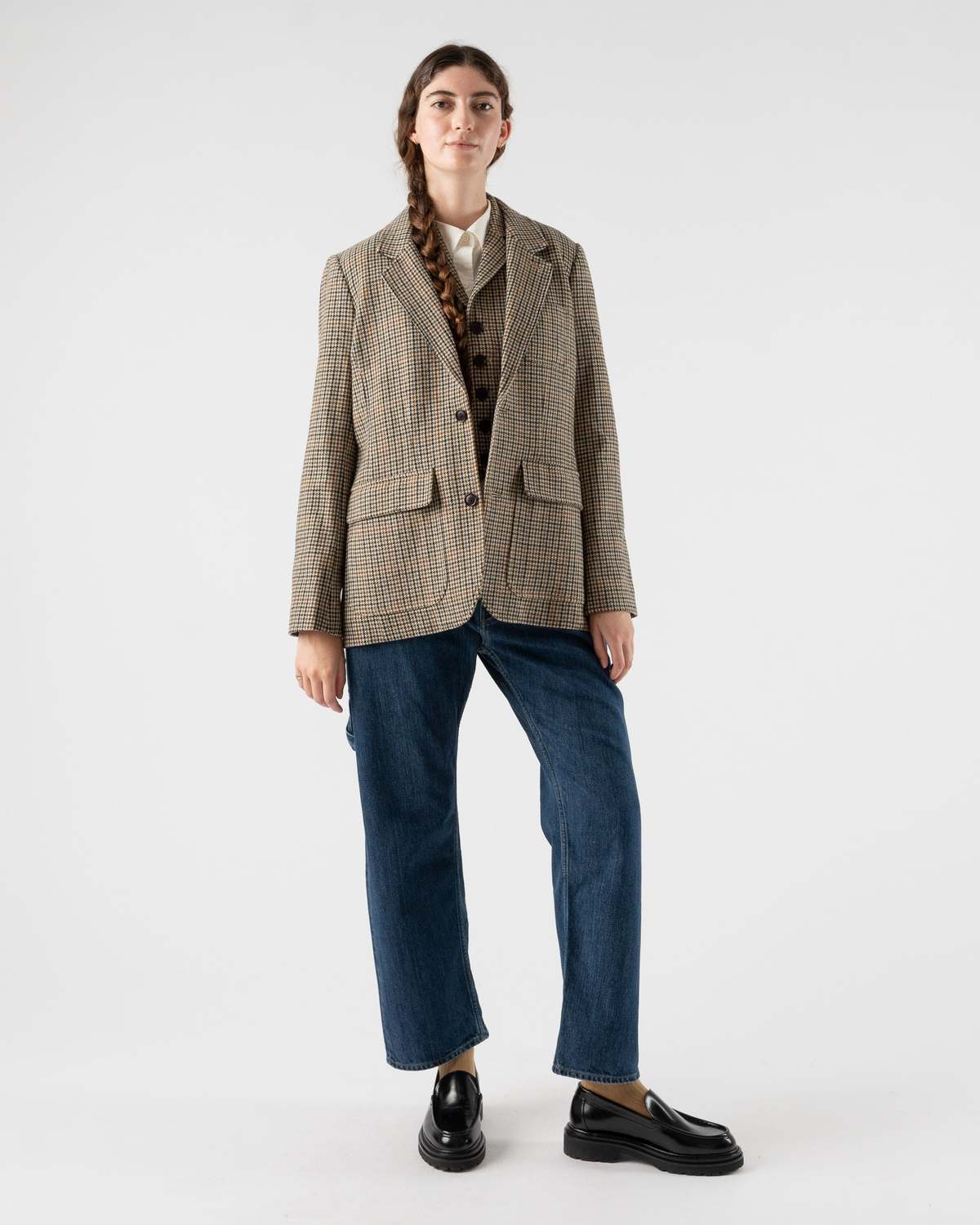 Alex Mill Eleanor Wool Tweed Blazer - Brown Multi | Garmentory