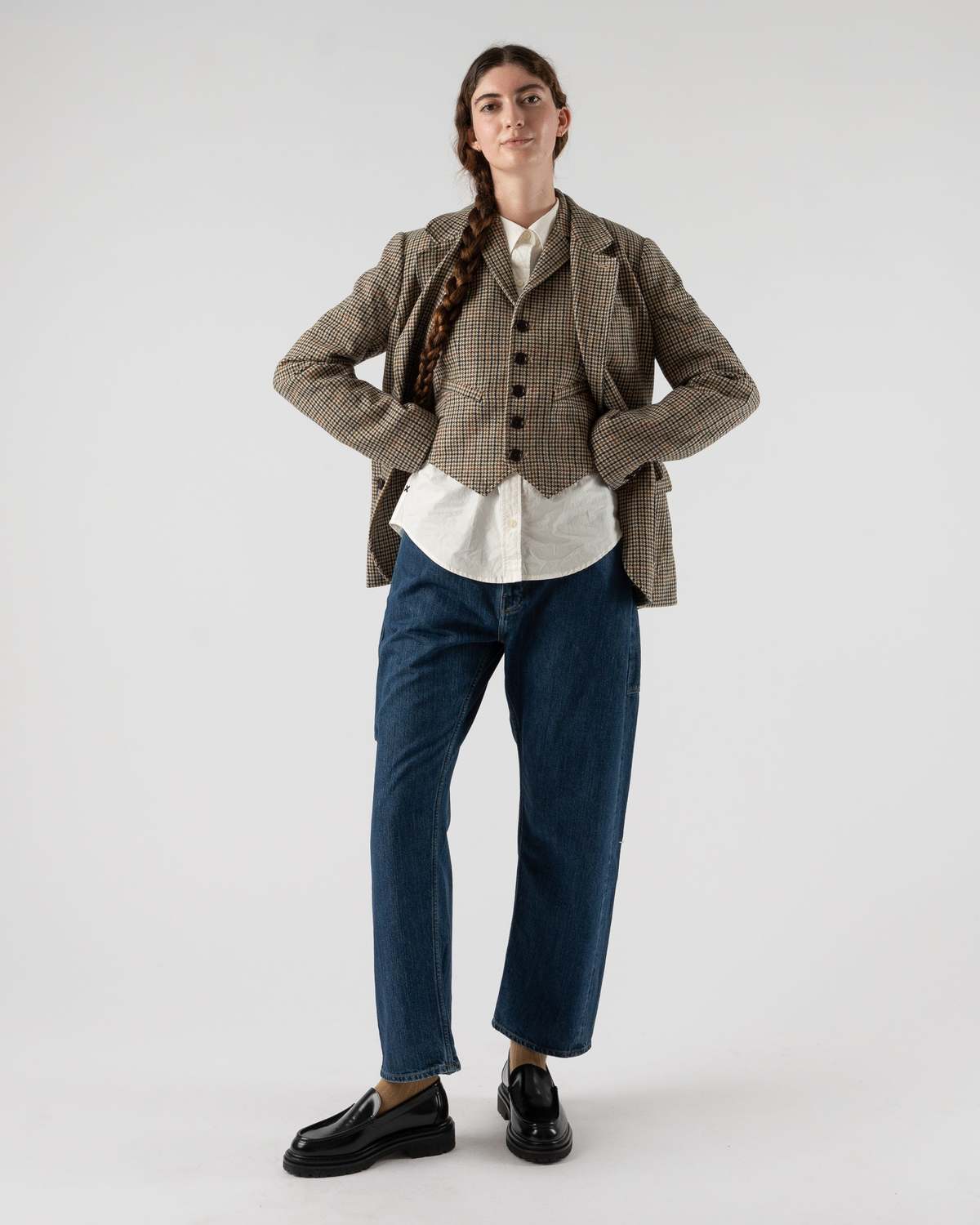 Alex Mill Eleanor Wool Tweed Blazer - Brown Multi | Garmentory