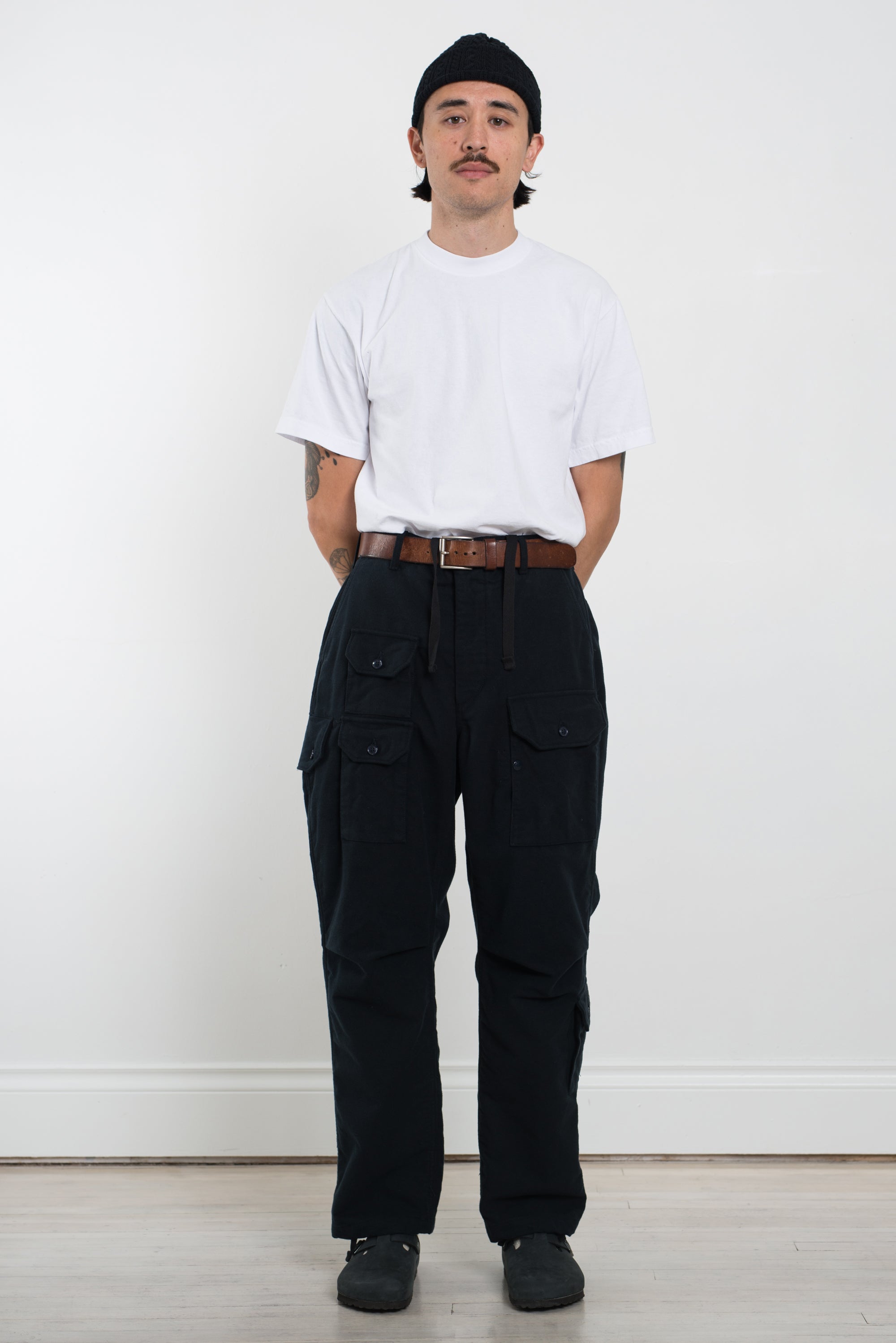 Engineered Garments Cotton Moleskin Flight Pant - Dark Navy | Garmentory
