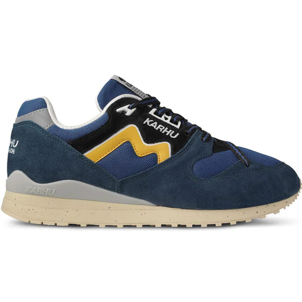 Karhu Synchron Classic Shoes - Blue Wing Teal/Amber Yellow | Garmentory