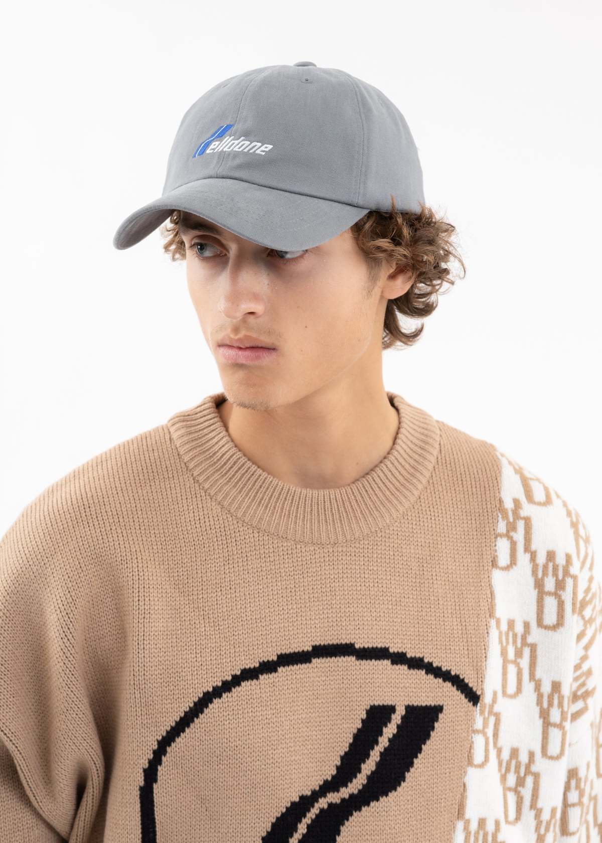 We11done Wd Logo Cap - Grey | Garmentory