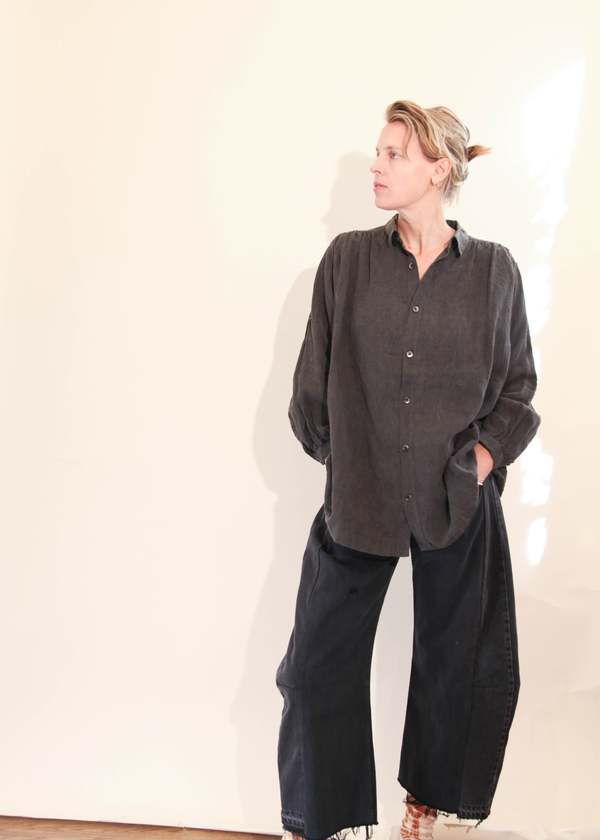 Sumi Linen Shirt - Sumi Dark | Garmentory