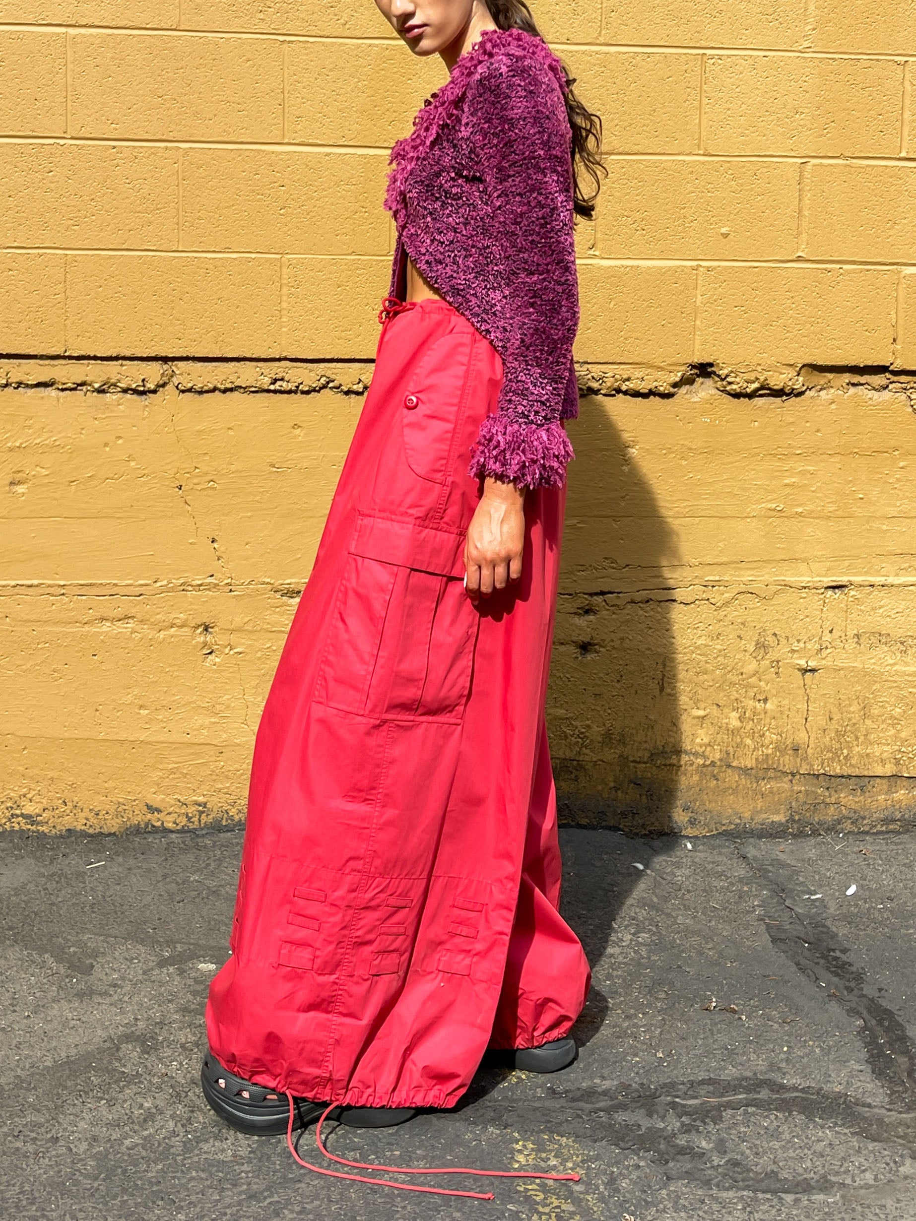 Wide Leg Parachute Pants - Poppy | Garmentory