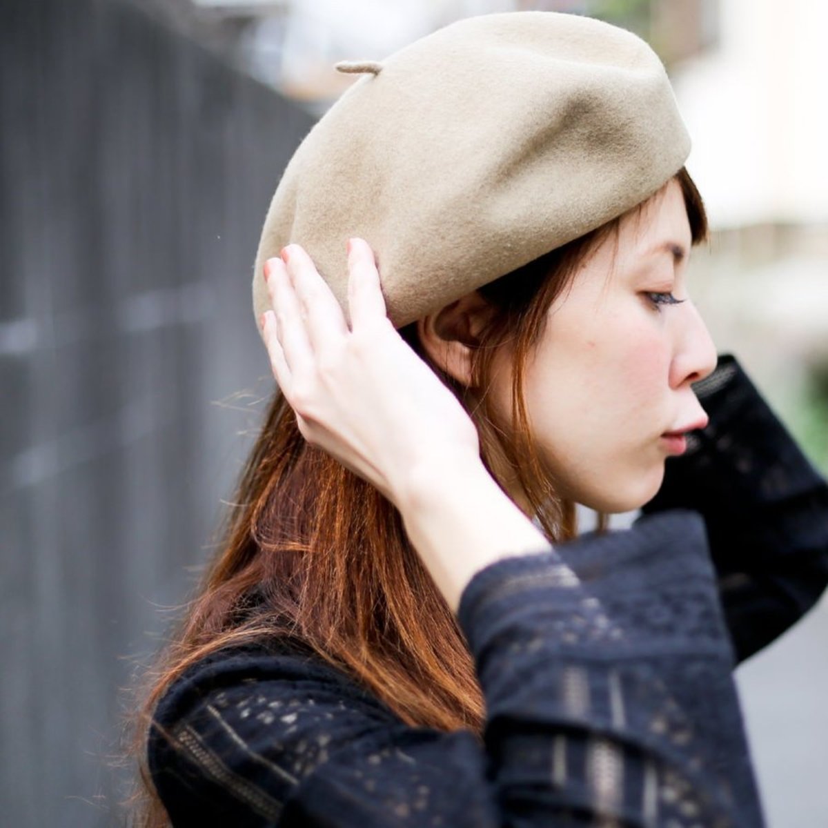Flamingo Angora Beret - Cherry | Garmentory