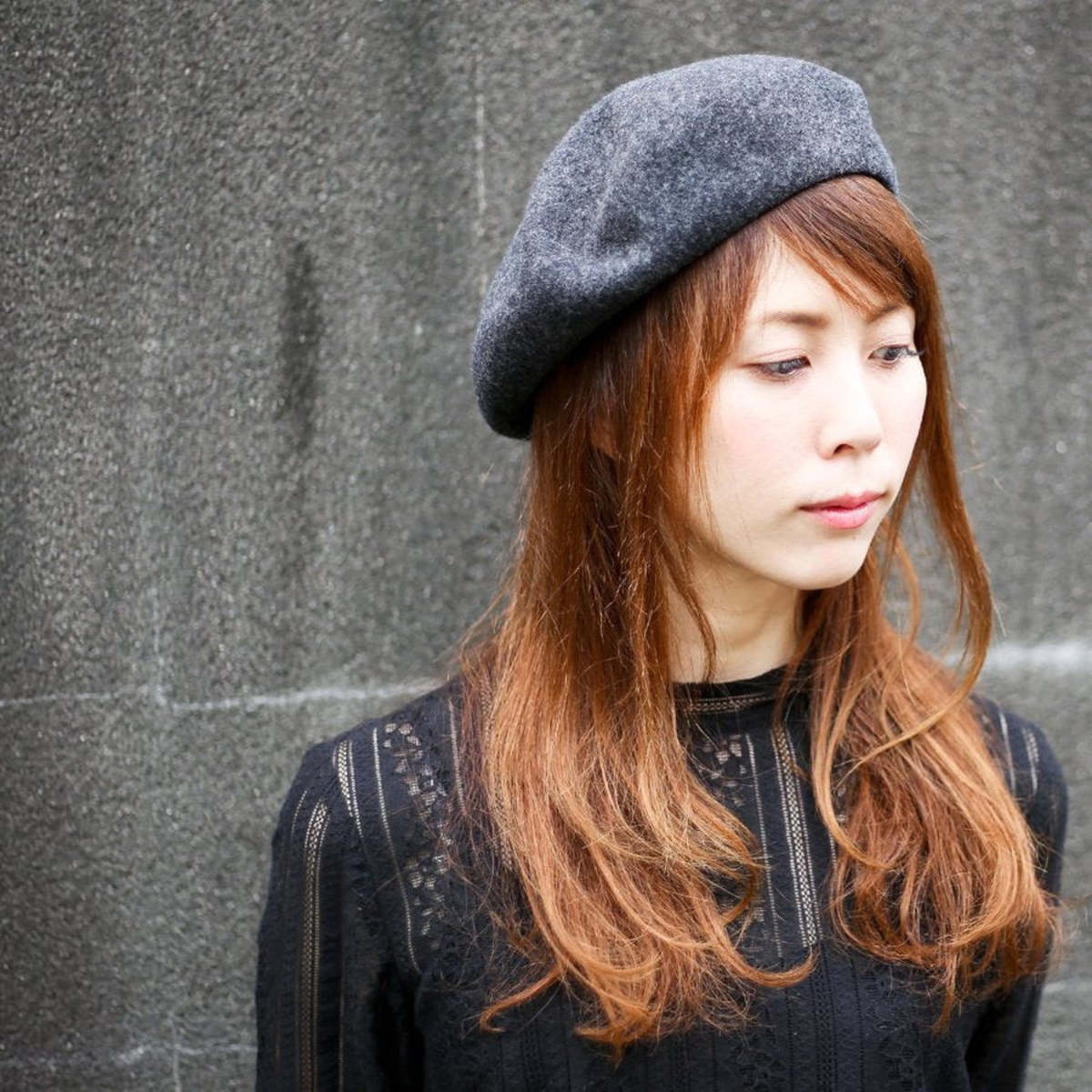 Flamingo Angora Beret - Greige | Garmentory