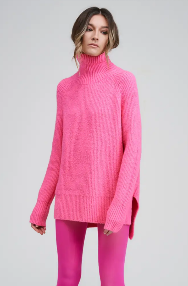 FLAT WHITE Leilani Sweater - Hot Pink | Garmentory
