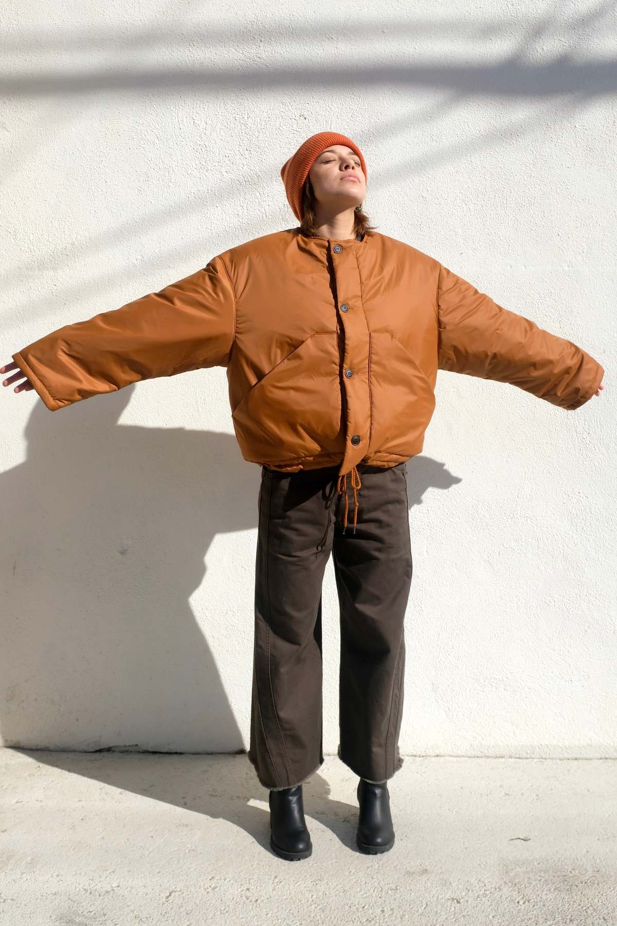 Girls of Dust Fury Nylon Nuclear Jacket - Caramel | Garmentory