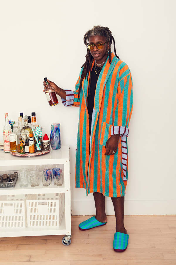 Dusen Dusen Bathrobe NEW Stripes | Garmentory