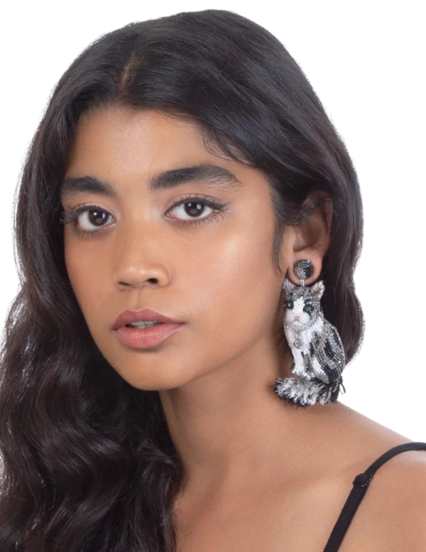 Deepa Gurnani Cat Earrings | Garmentory