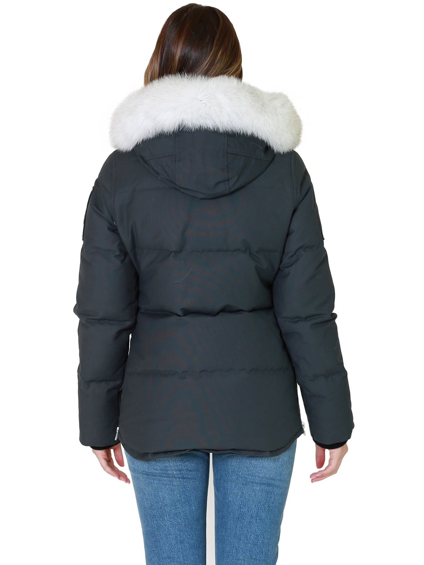 Moose Knuckles Original 3Q Jacket - Granite/Natural Fox Fur | Garmentory