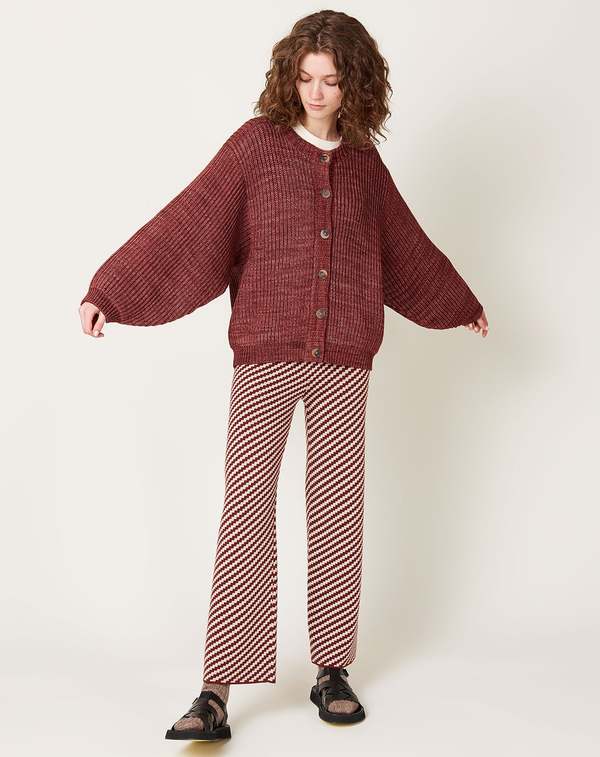 Misha & Puff Fisherman Cardigan - Madder Root | Garmentory