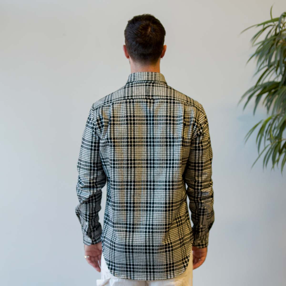 Gitman Bros. Vintage Shirt - Black Large Houndstooth Check | Garmentory