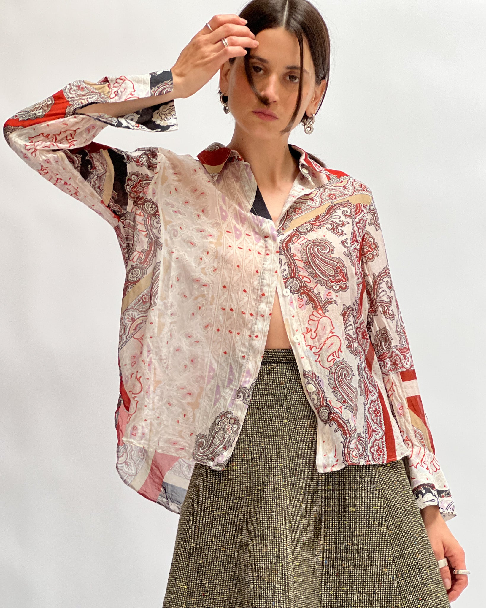 Handkerchief Print Blouse | Garmentory