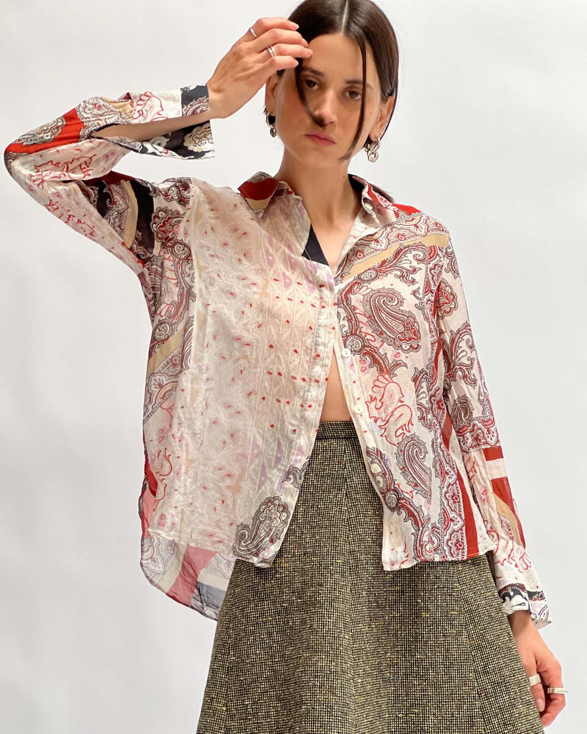 Handkerchief Print Blouse | Garmentory