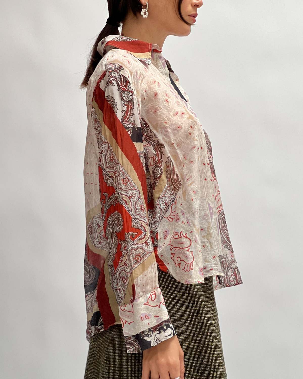 Handkerchief Print Blouse | Garmentory