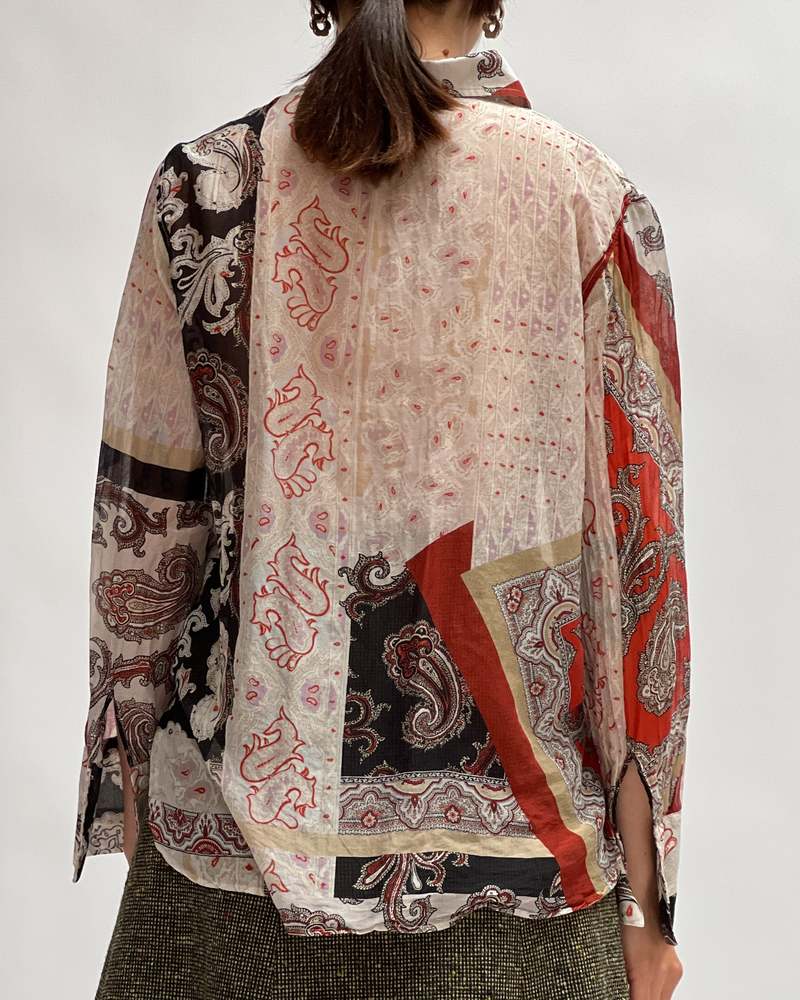 Handkerchief Print Blouse | Garmentory