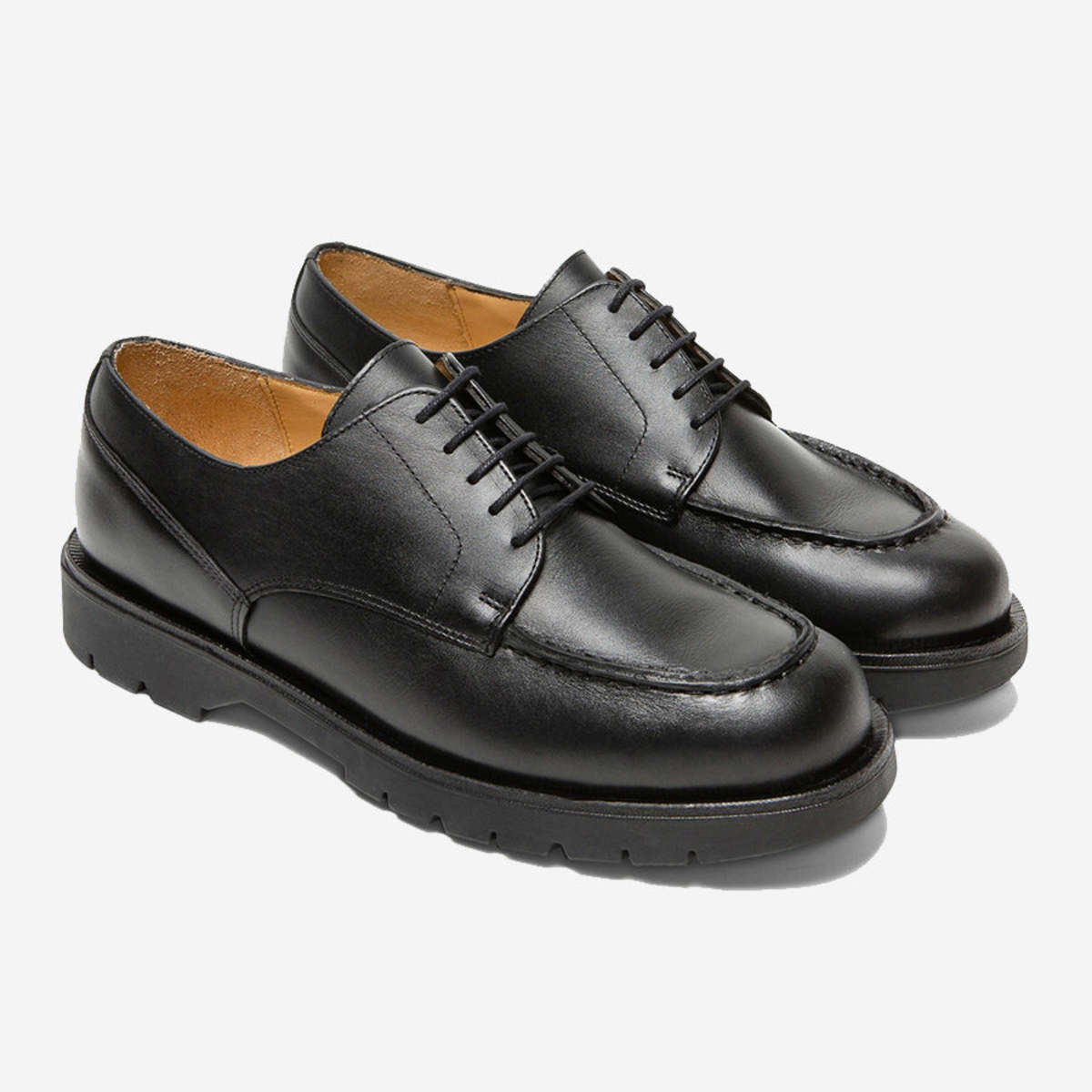 Kleman Frodan Leather Derby Shoes - Black | Garmentory