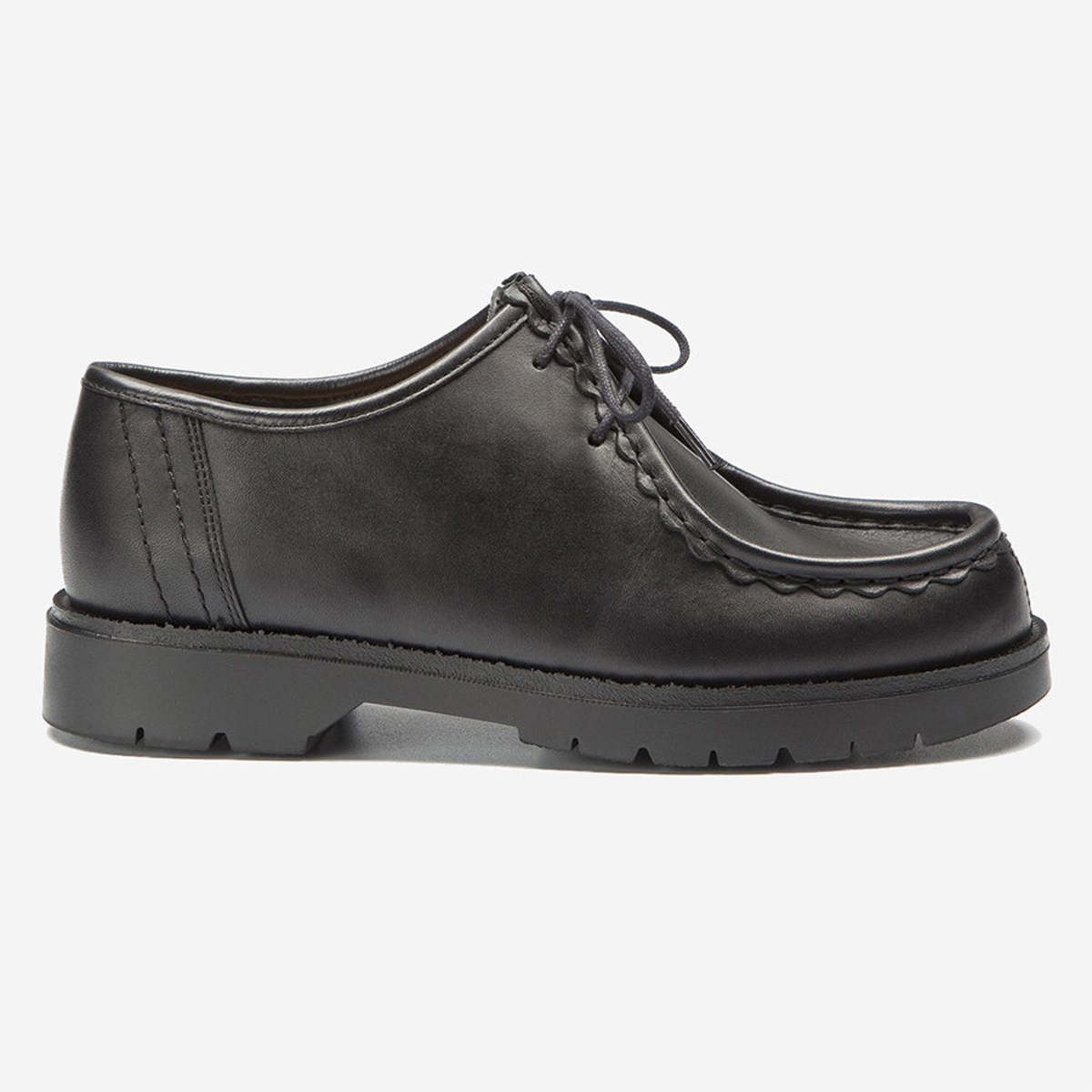 Kleman Padror Leather Tyrolean Shoes - Black | Garmentory